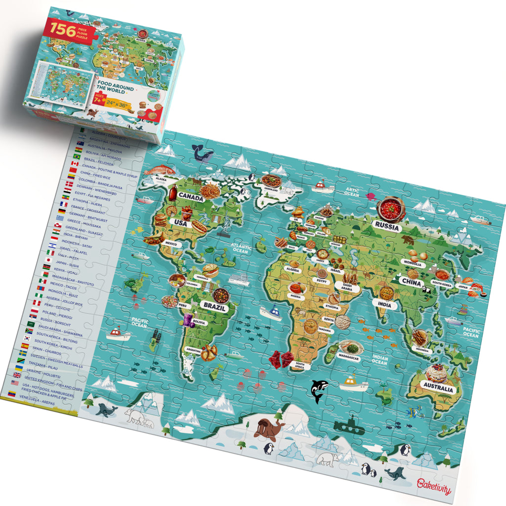 Food Around the World Kids Puzzle – Mahn Learning